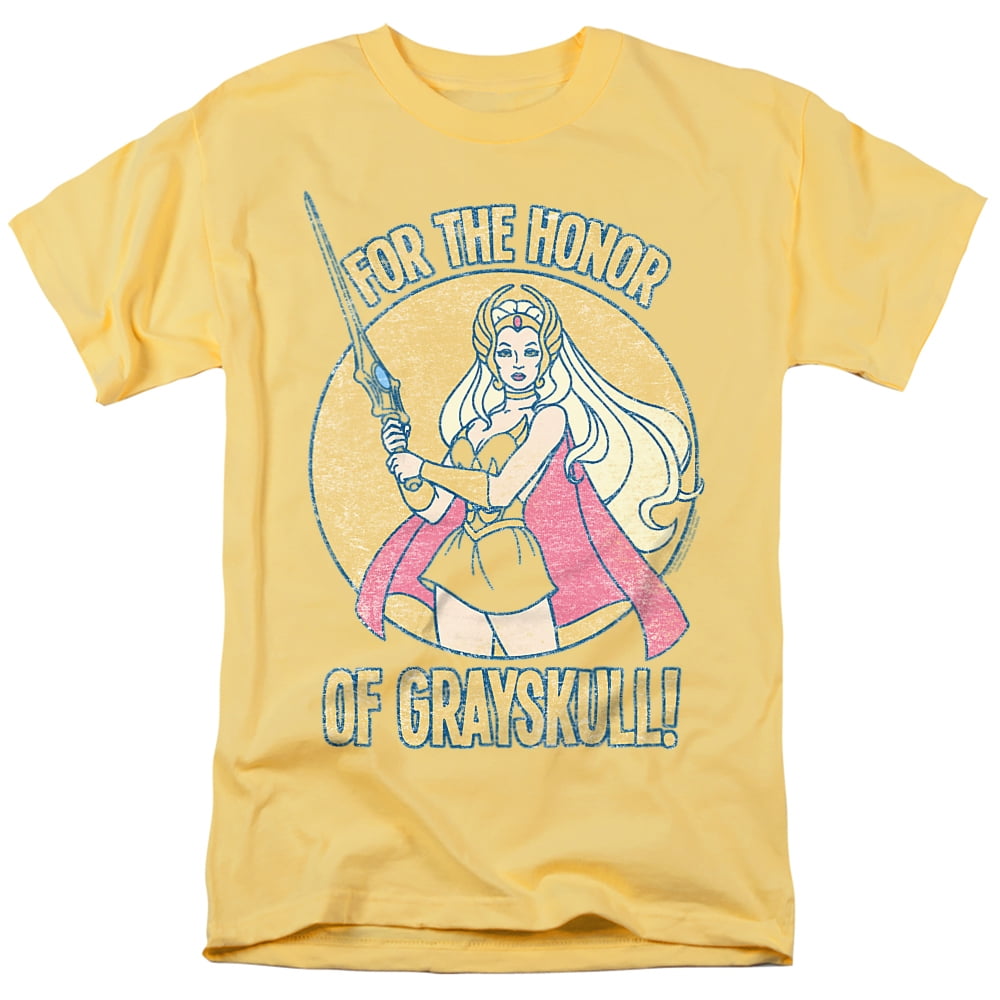 She-Ra Honor of Grayskull Unisex Adult T-Shirt, Banana, Small - Walmart.com