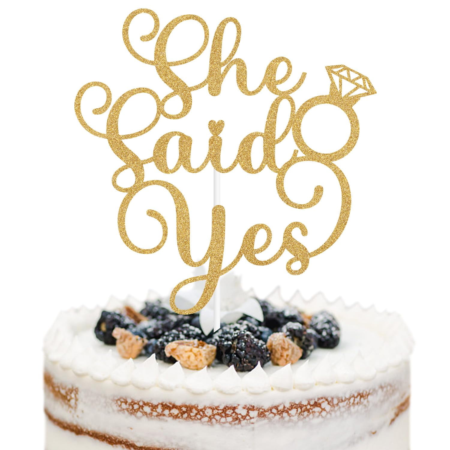 She Said Yes Cake Topper, Bride RST1 To Be, Just Married, Bachelorette ...