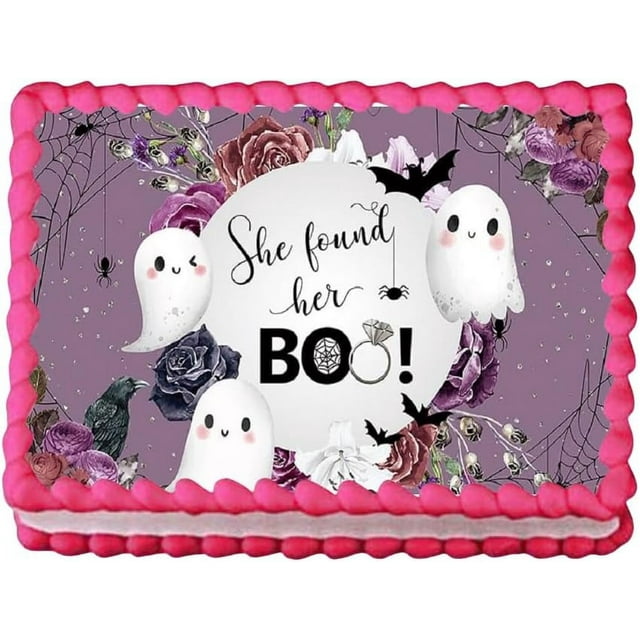 She found Her Boo Edible Image Bridal Shower Bachlorette Edible Cake ...