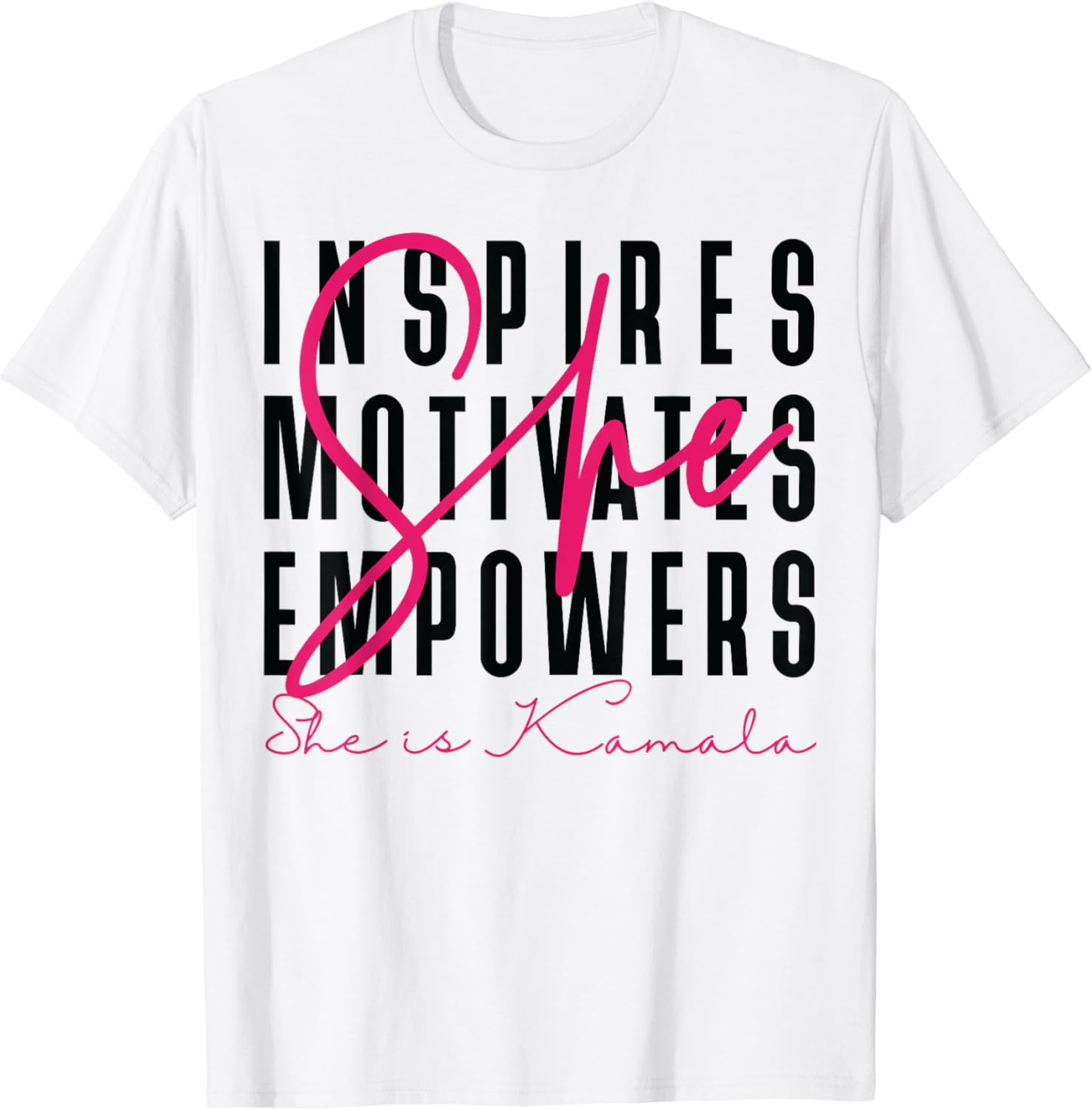 She inspires motivates empowers she is Kamala 2024 Harris 24 T-Shirt ...