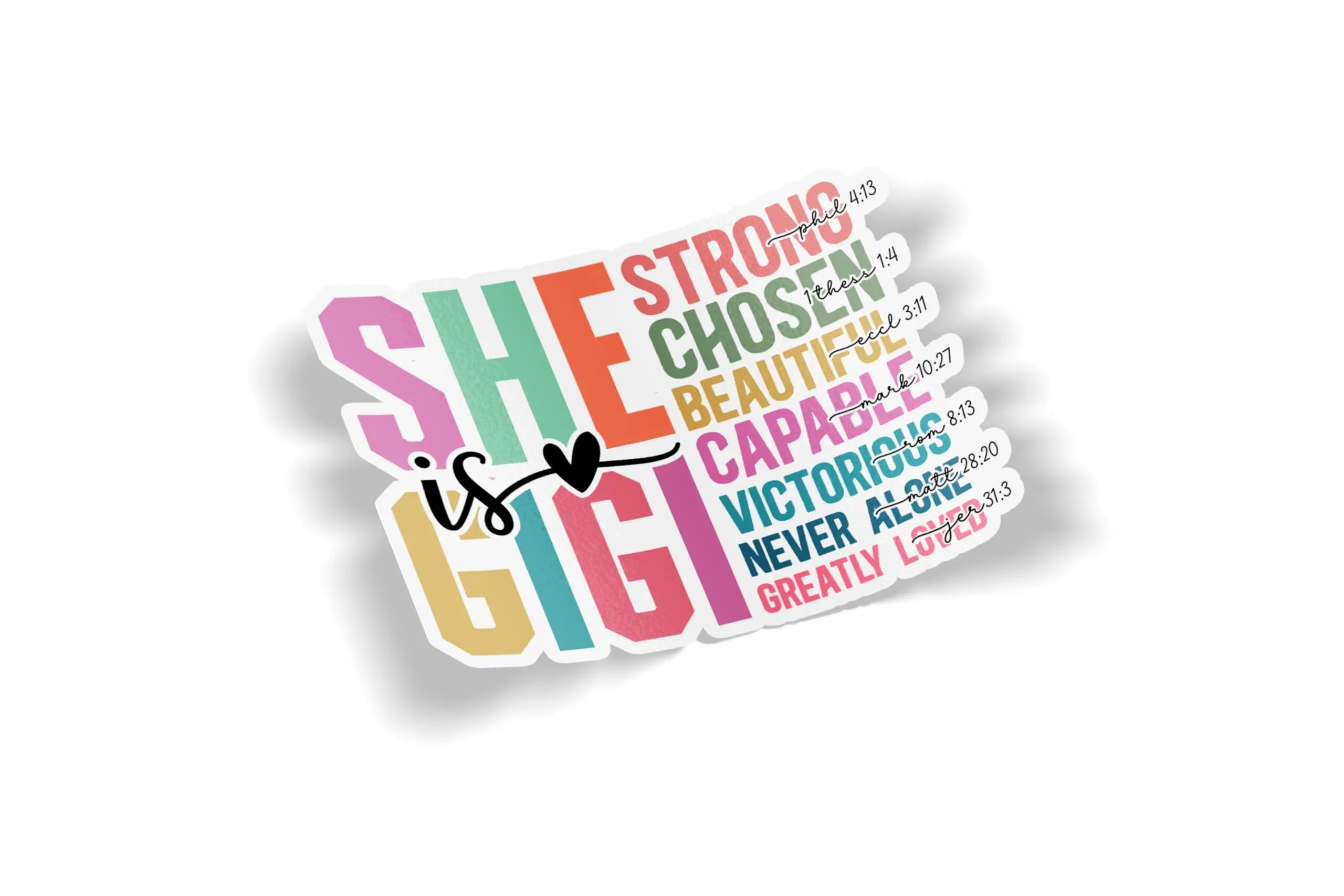 She is Gigi Waterproof Sticker - Walmart.com