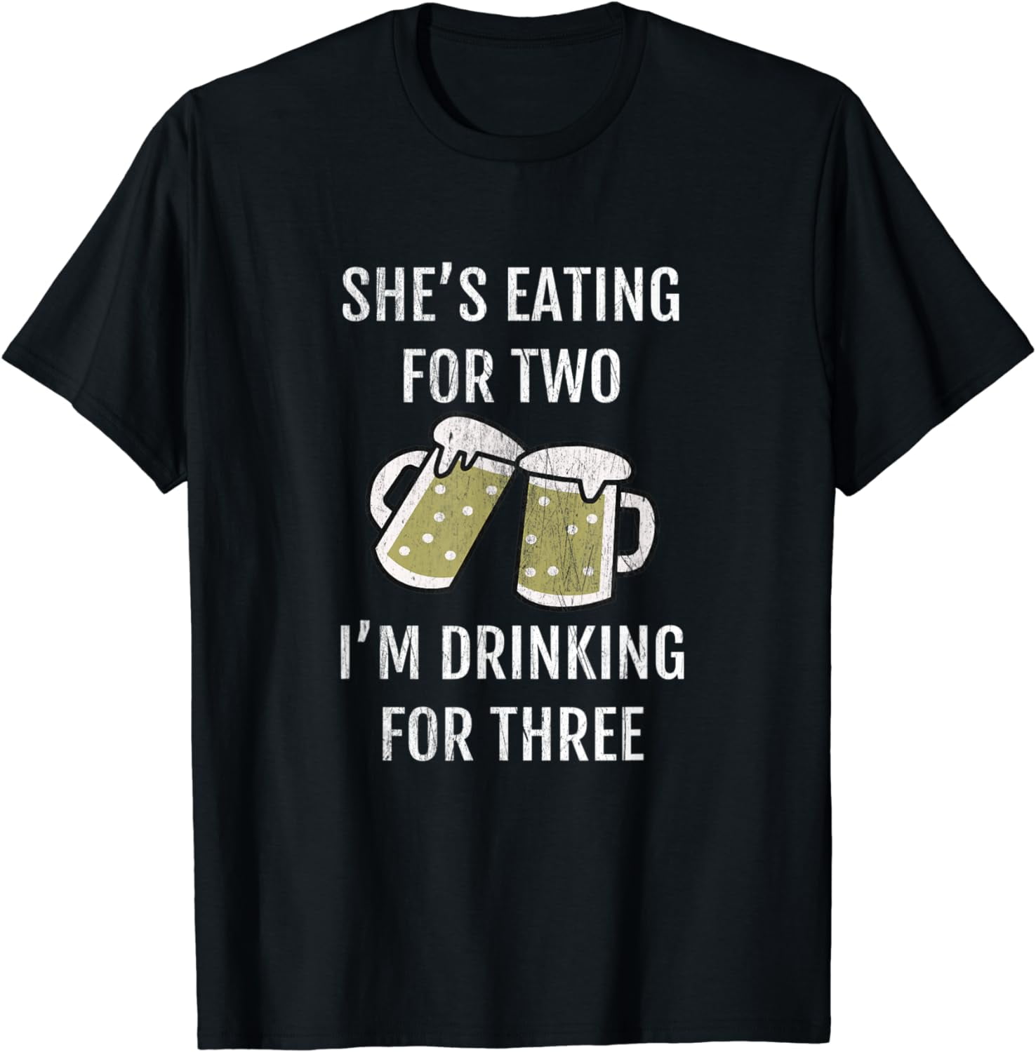 She's Eating For Two I'm Drinking For Three T-Shirt - Walmart.com