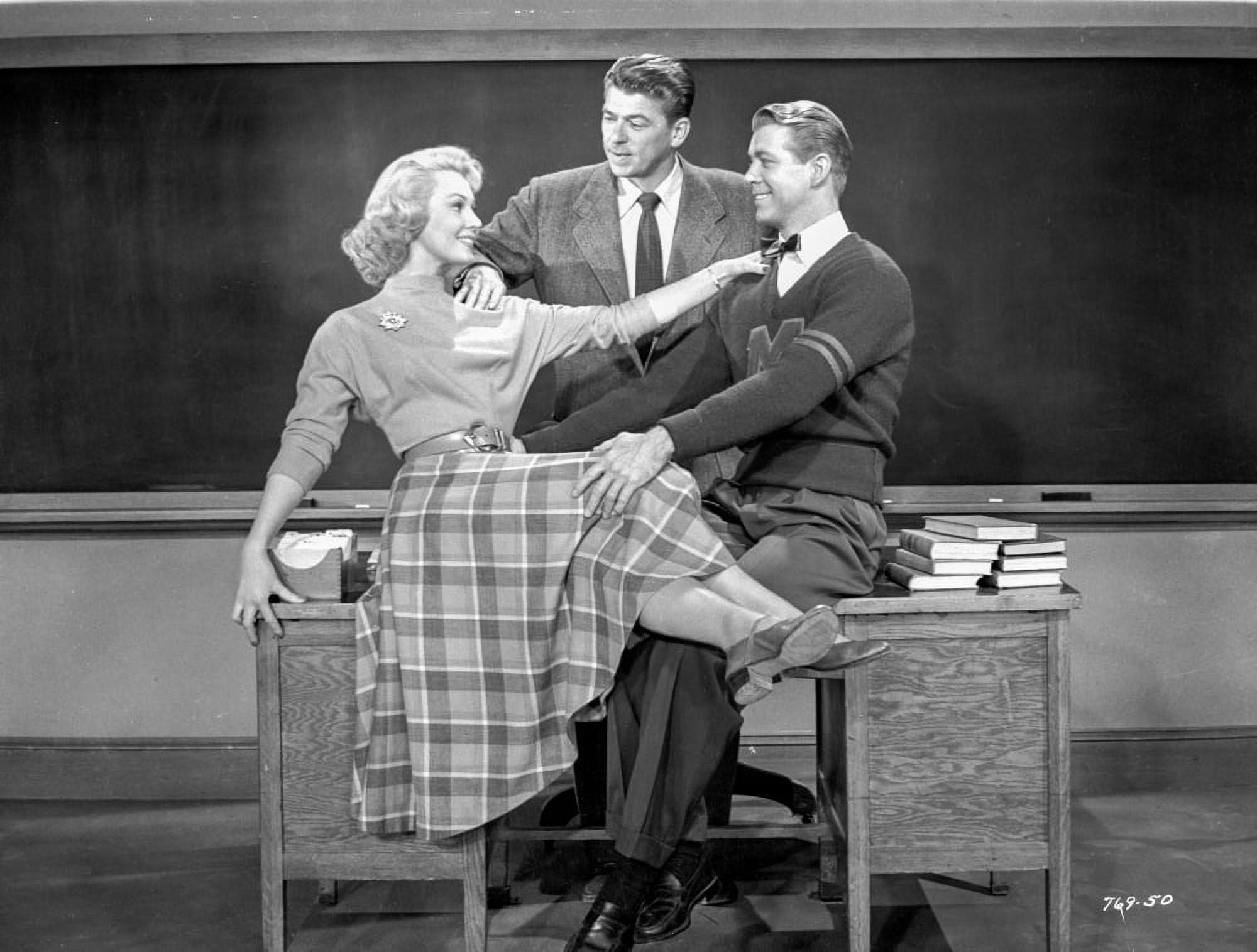 Shes Working Her Way Through College Classroom In Black And White