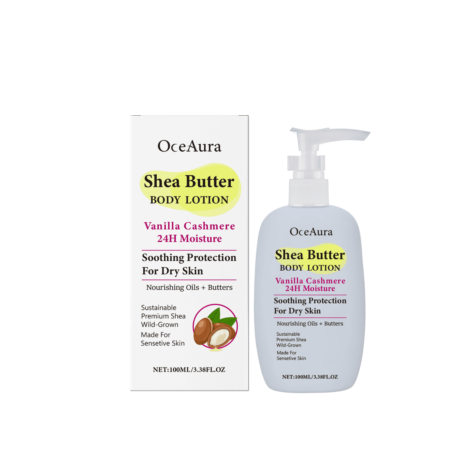 Shea Butter Daily Moisturizing Lotion 100ml Nourishes and Smooths Dry ...