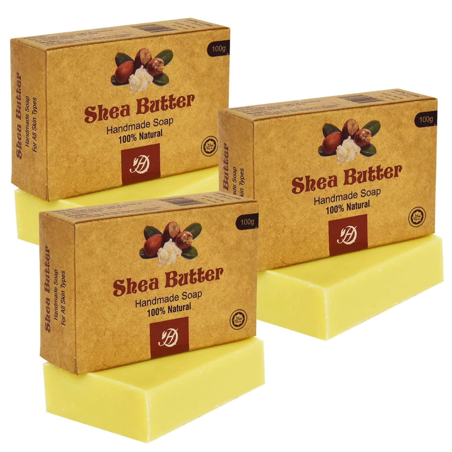 Shea Butter Soap Bar - Natural Moisturizing, Fragrance- Bar Soap, Cold ...