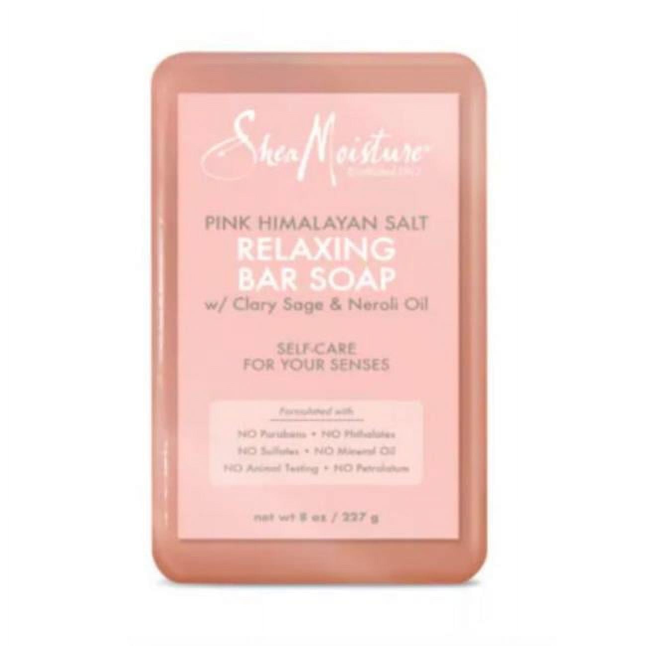 Shea Moisture Relaxing Bar Soap with Pink Himalayan Salt, Clary Sage ...