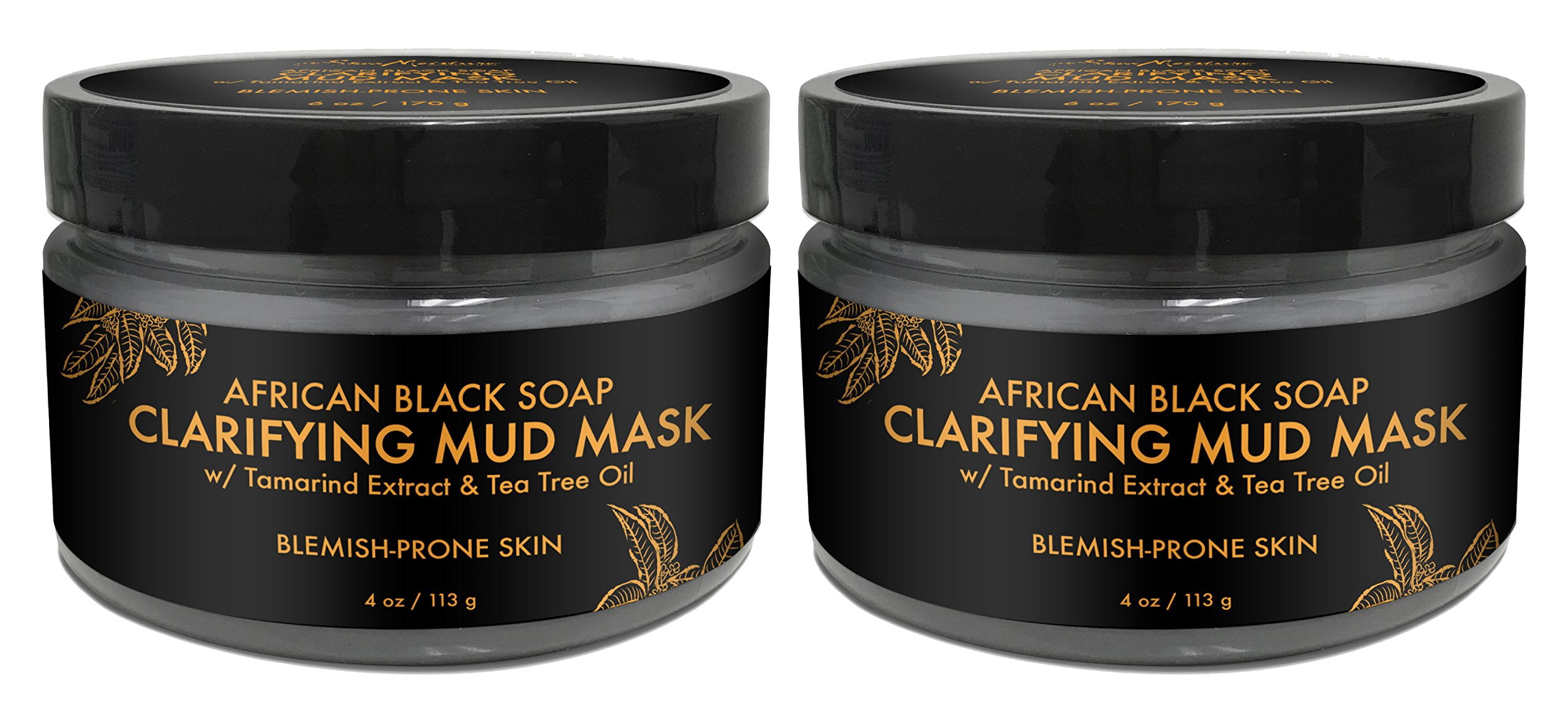 Shea Moisture African Black Soap Clarifying Mud Mask (2 Pack) 2 oz ...