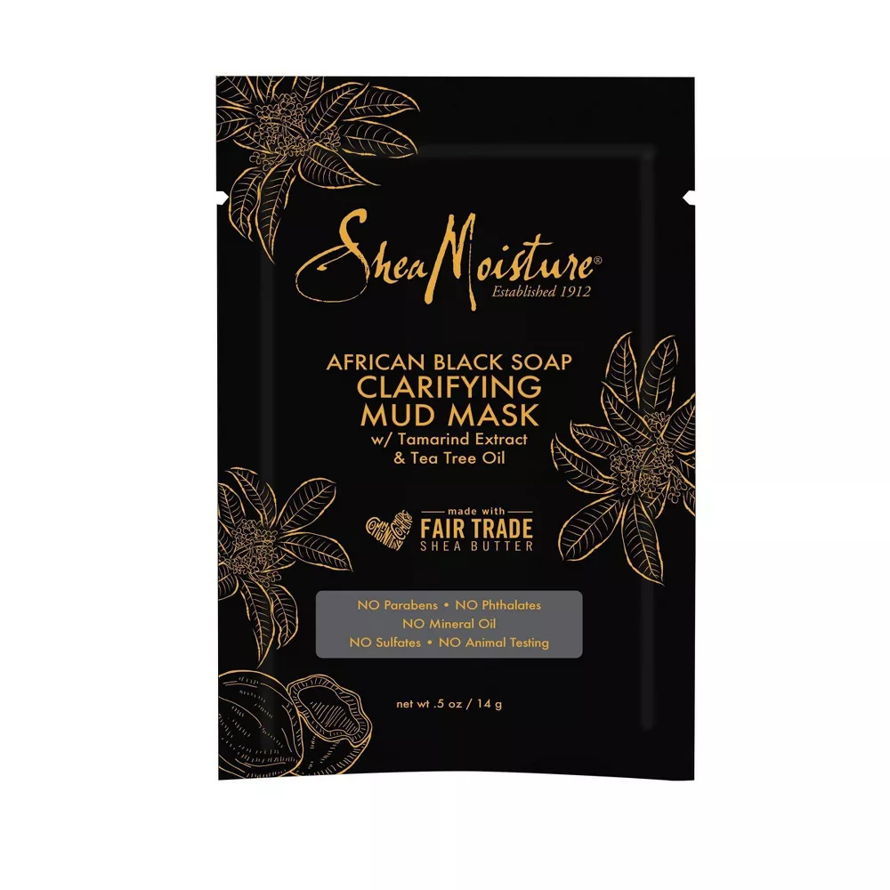 Shea Moisture African Black Soap Clarifying Mud Mask with Tamarind ...