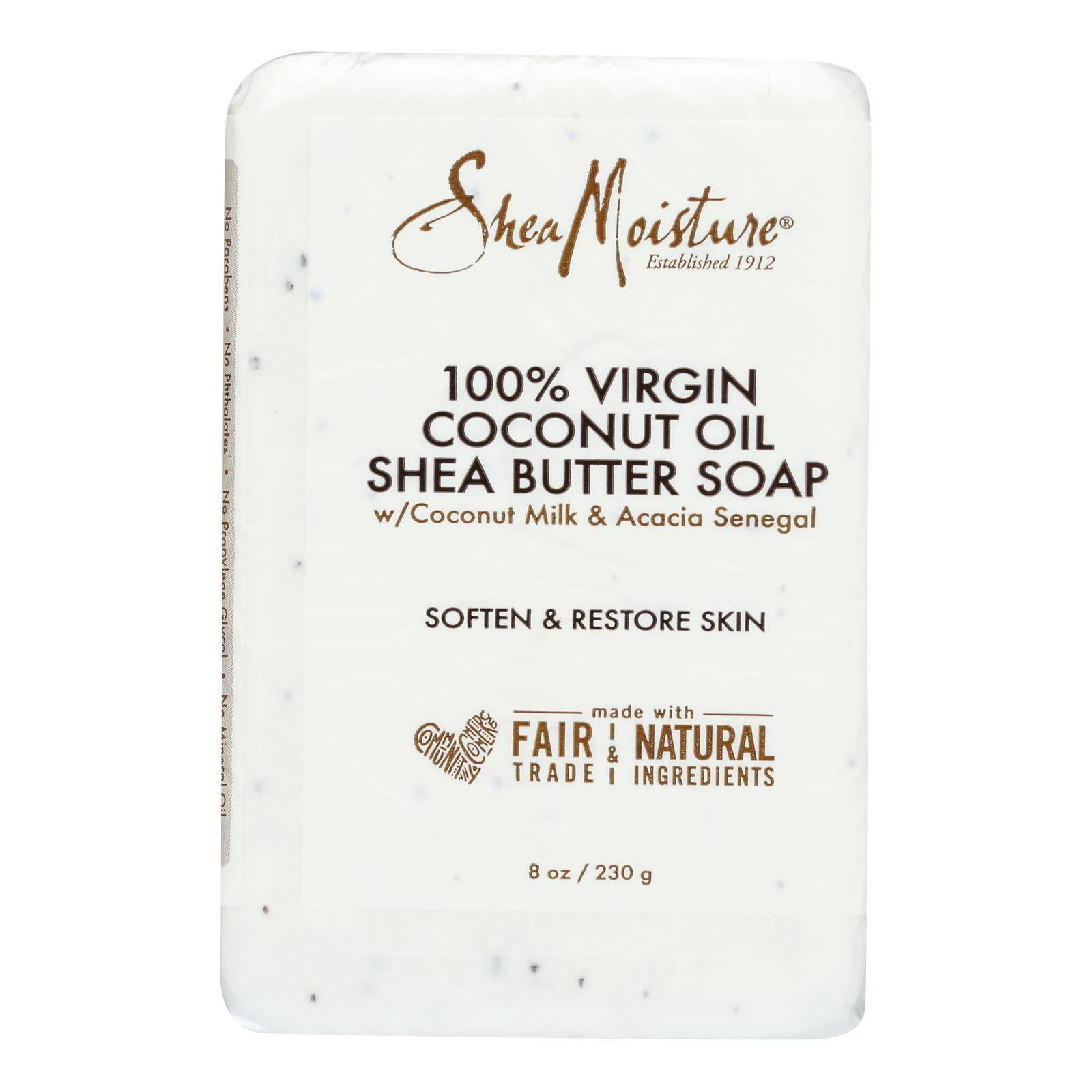 Shea Moisture - Bar Soap 100% Vr Coconut Oil - 1 Each - 8 OZ - Walmart.com