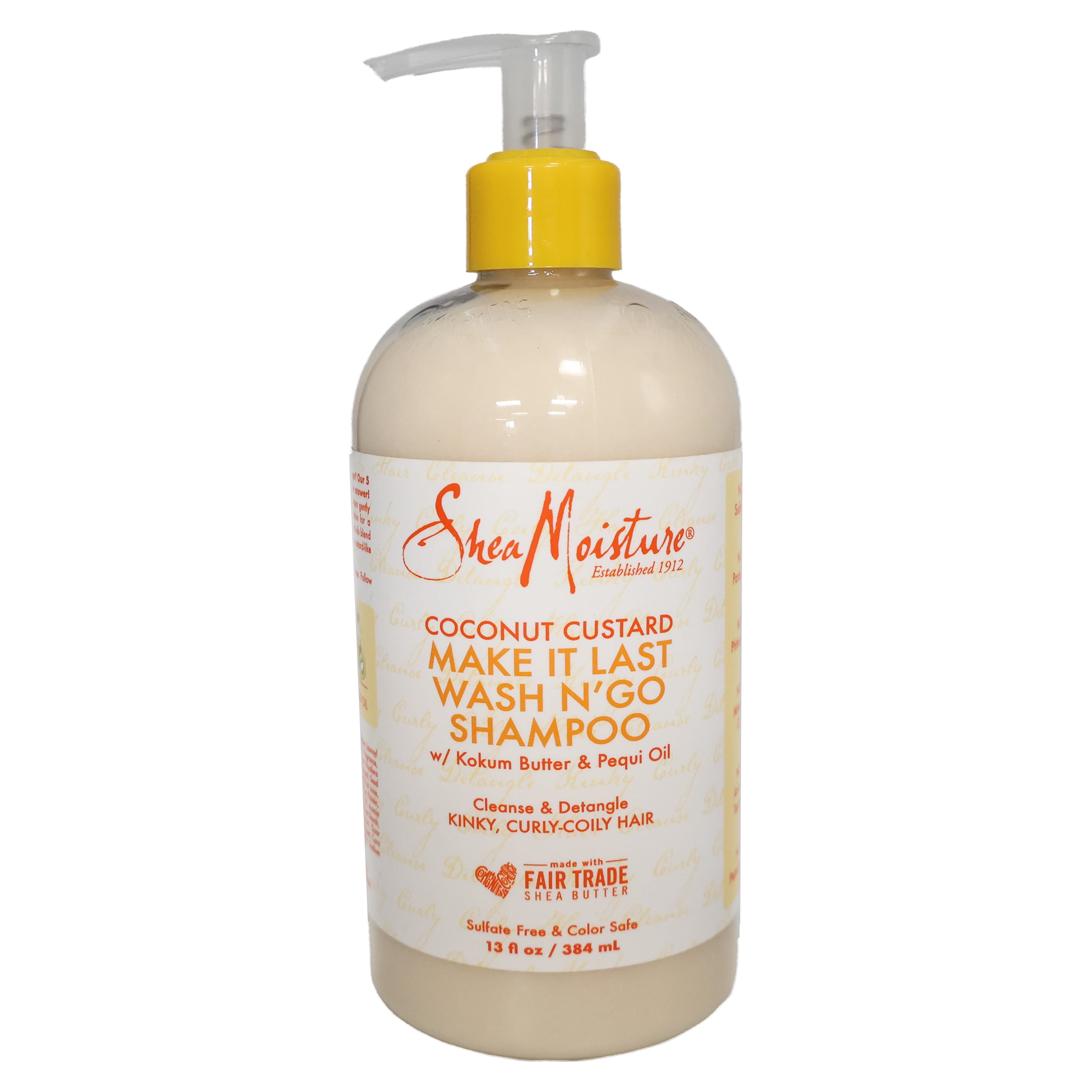 Shea Moisture Coconut Custard Make It Last Wash N' Go Shampoo, 13 Oz ...