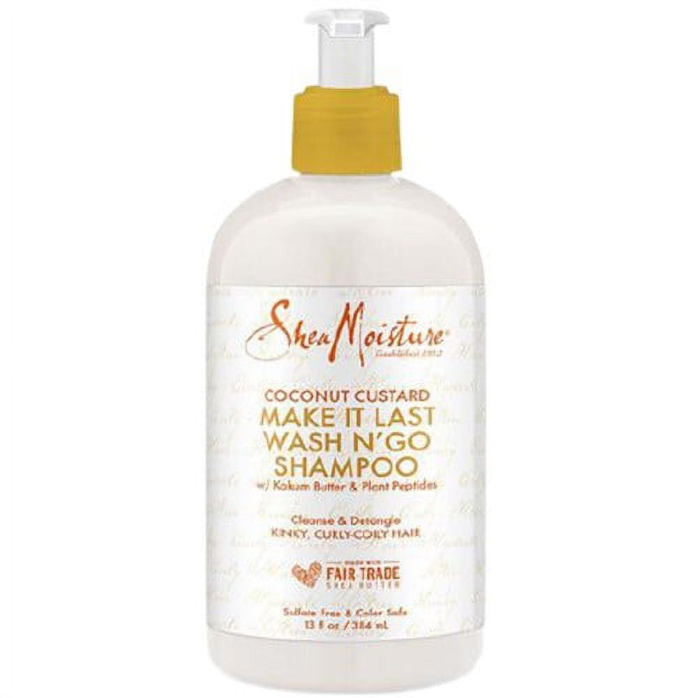 Shea Moisture Coconut Custard Make It Last Wash N' Go Shampoo, 13 Oz ...