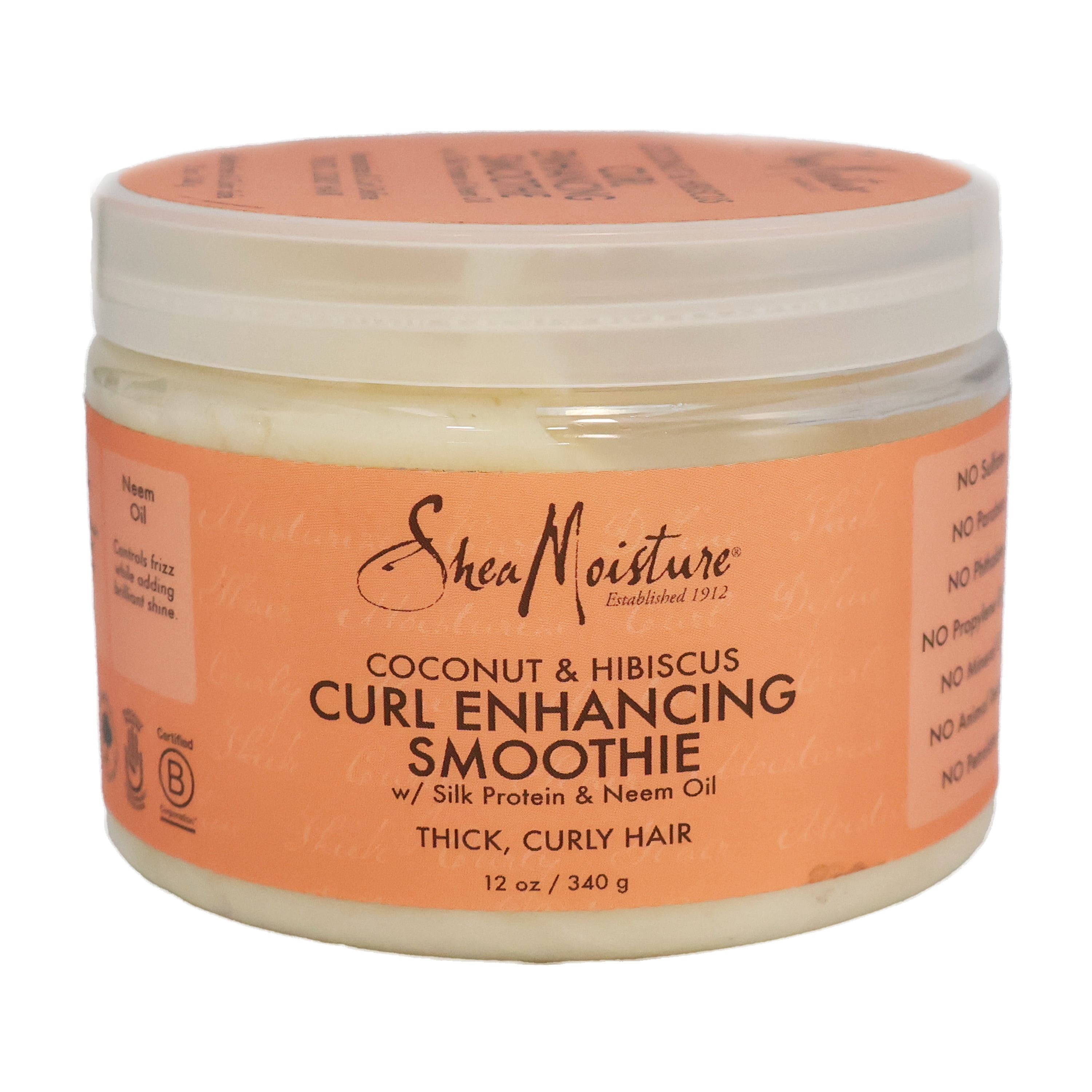 Shea Moisture Coconut Hibiscus Curl Enhancng Smoothie, 12 Oz., Pack of ...