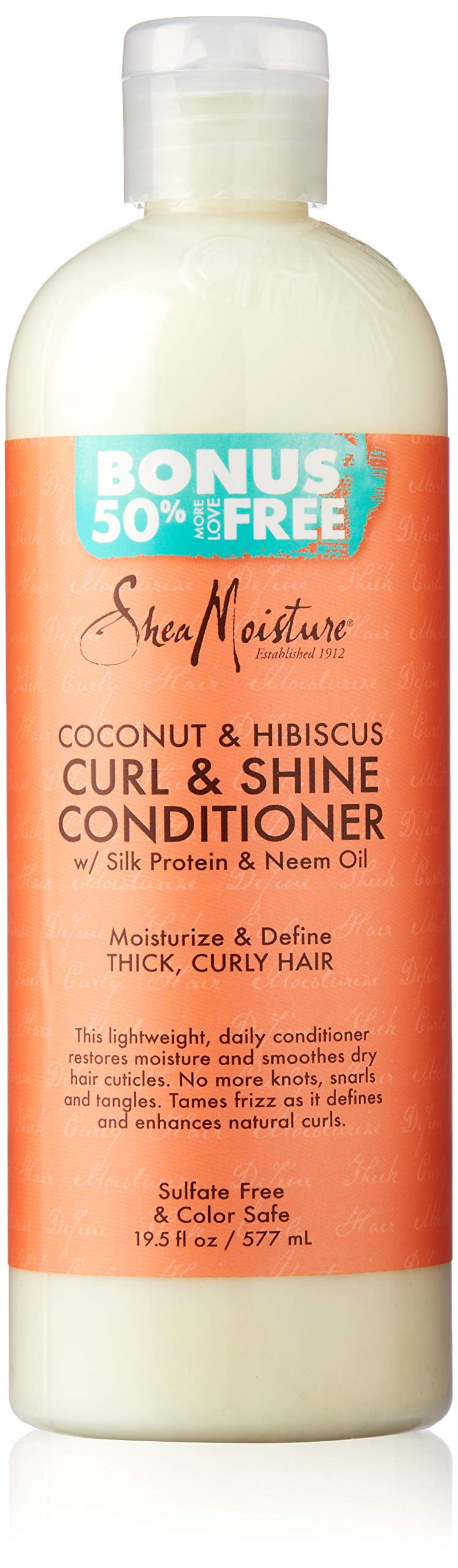 Shea Moisture Coconut And Hibiscus Curl And Shine Conditioner 19 5 Fl Oz