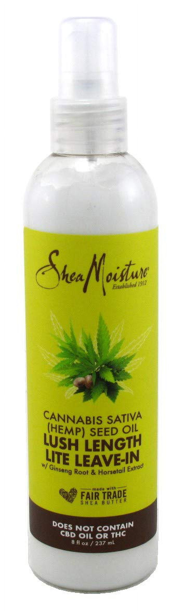 Shea Moisture Hemp Seed Oil Lush Length Leave-In Detangler Spray, 8 Oz ...
