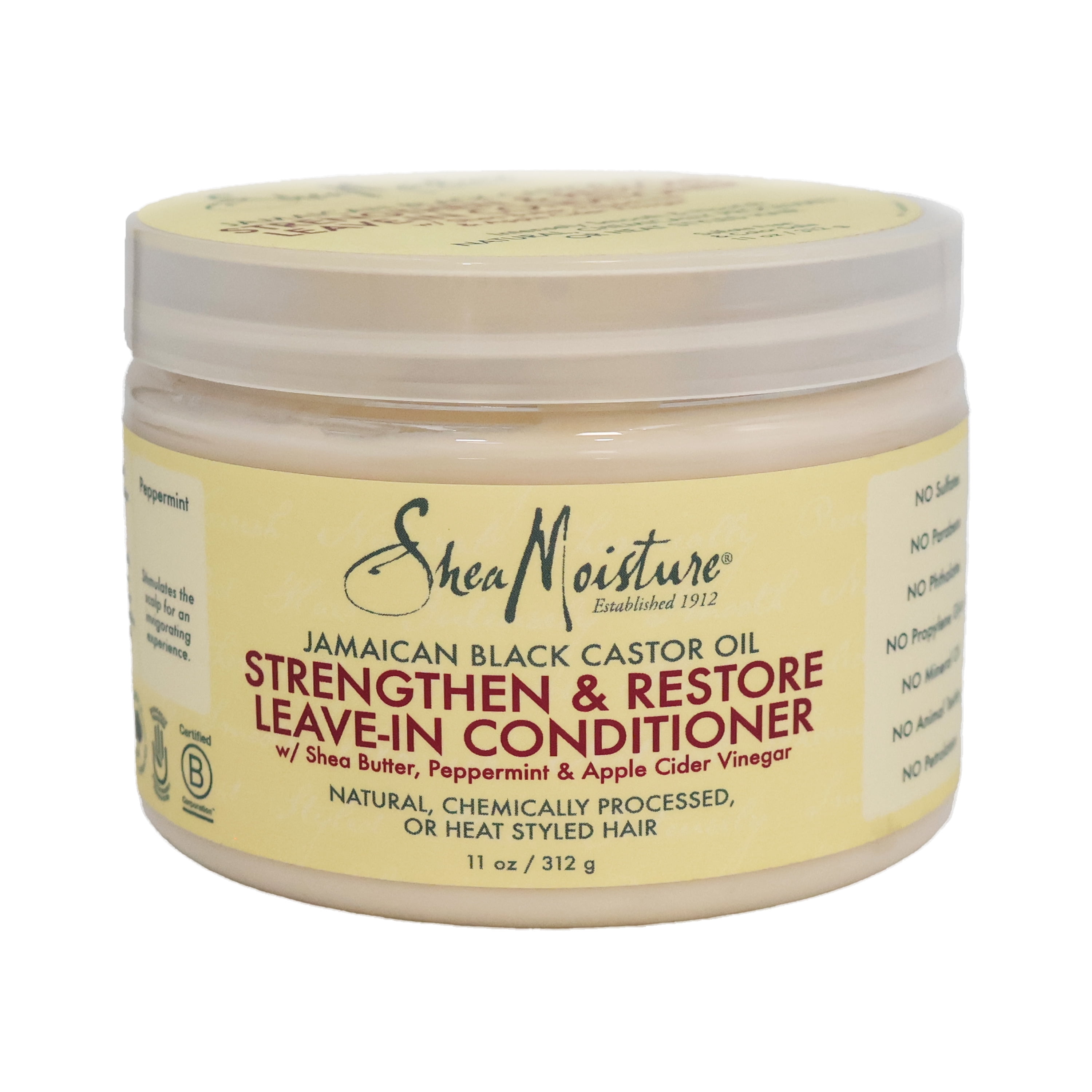 Shea Moisture Jamaican Black Castor Oil Leave In Conditioner, 11 Oz ...