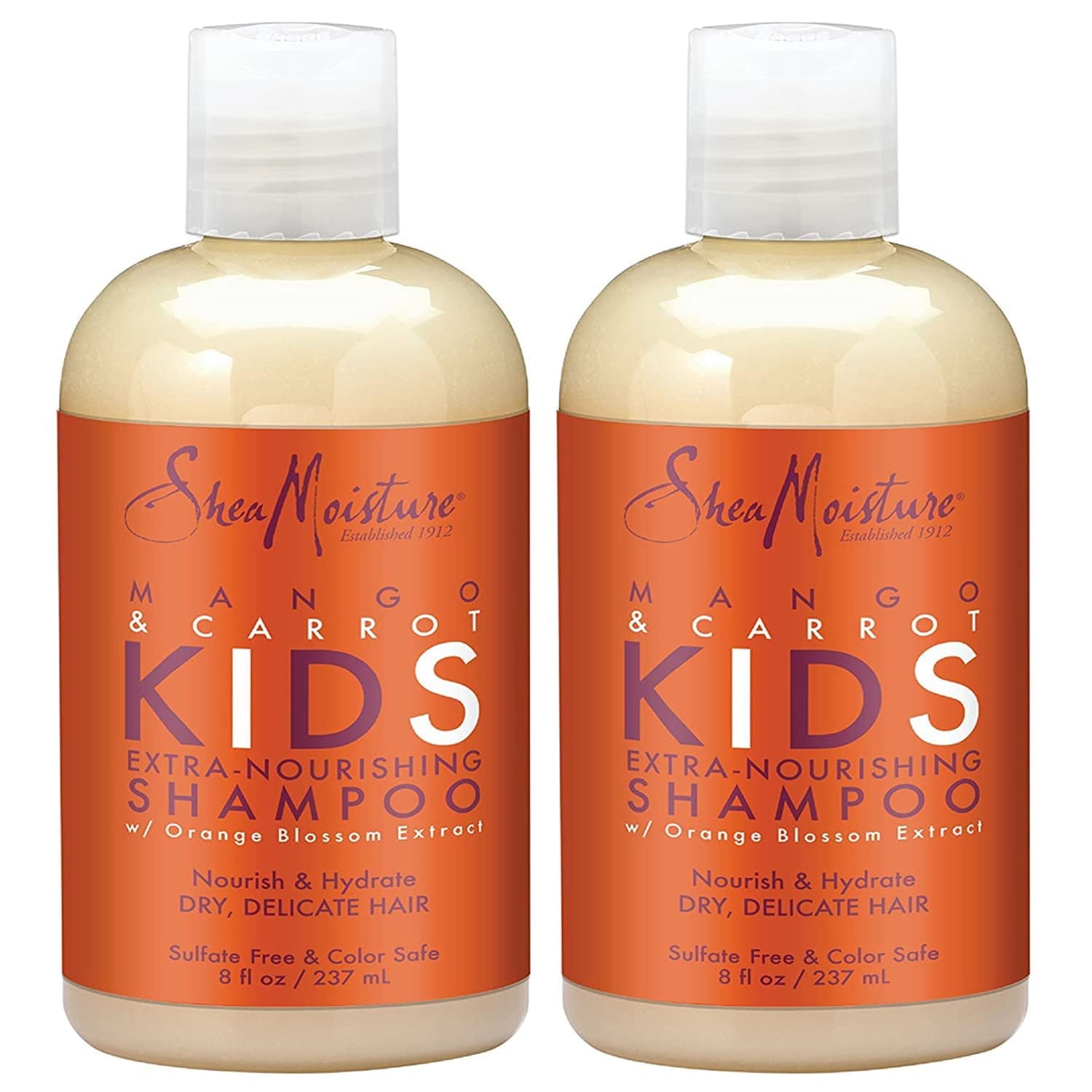SheaMoisture Kids Shampoo, Extra-Nourishing Shea Butter, Mango & Carrot ...