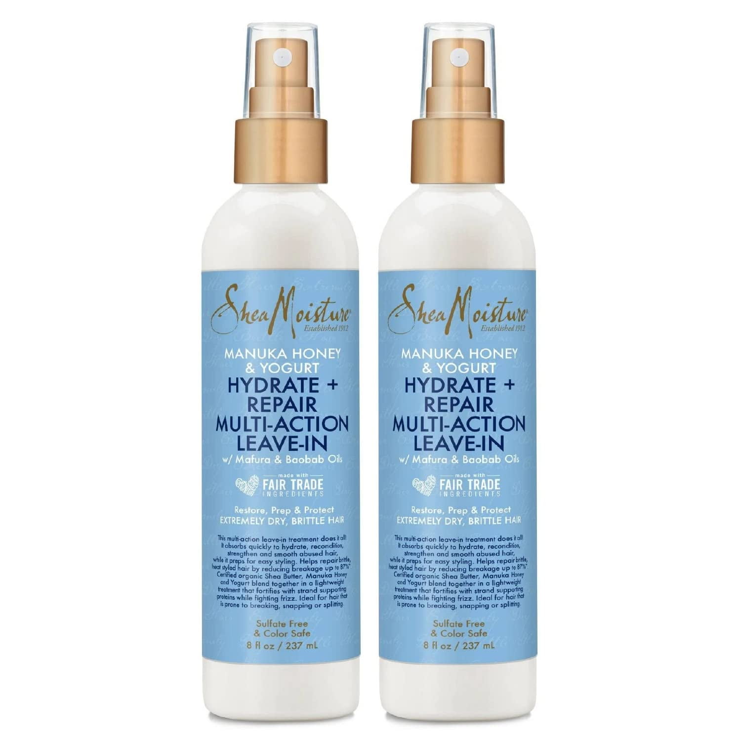 SheaMoisture Leave-In Conditioner, Hydrate and Repair, Moisturizing ...
