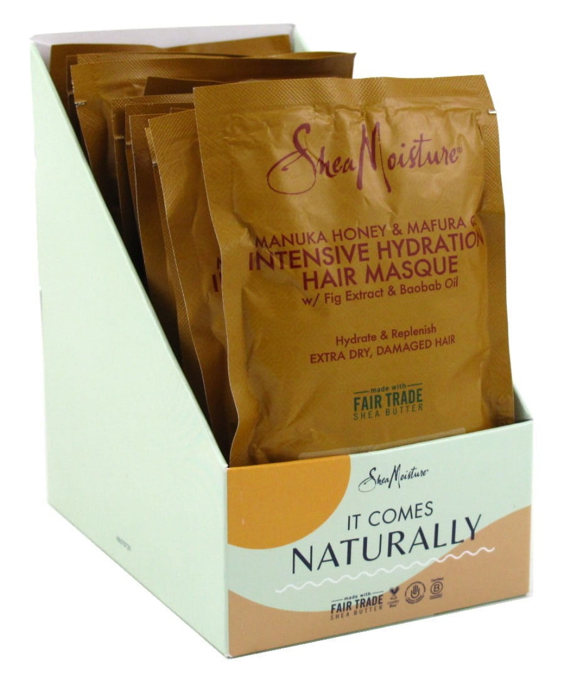 Shea Moisture Manuka Honey & Mafura Hair Masque Packette (12 Pack ...