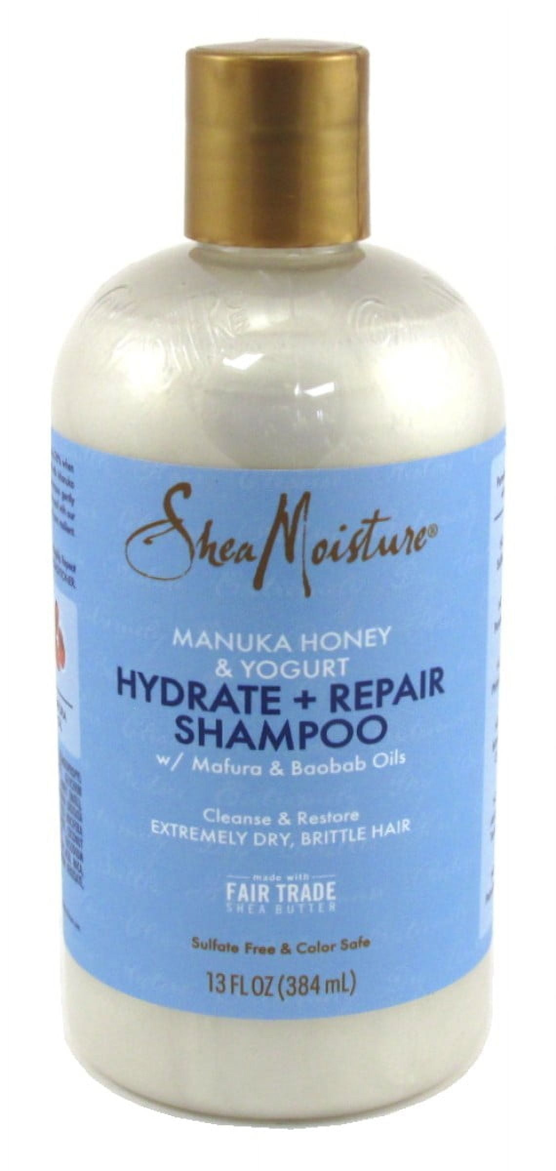 Shea Moisture Manuka Honey + Yogurt Shampoo 13oz (Pack of 2) - Walmart.com
