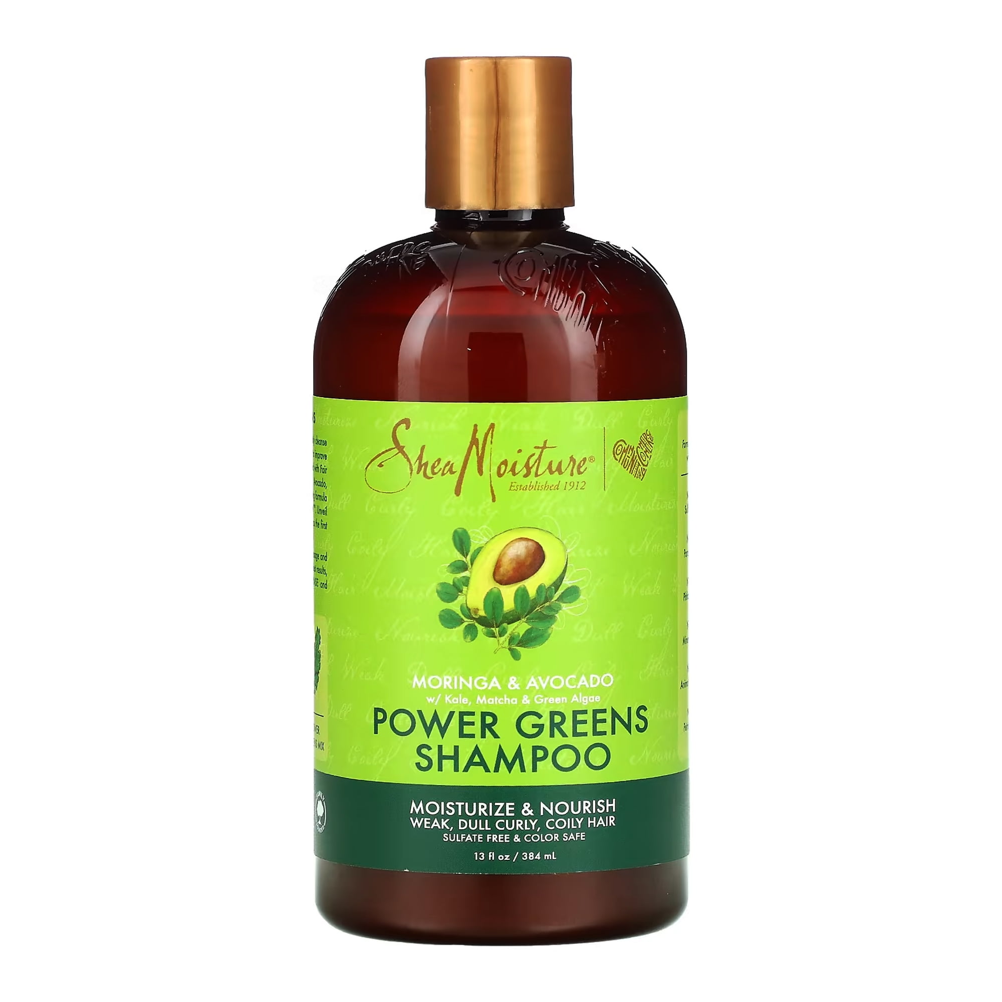 Shea Moisture, Moringa Avocado Power Greens Shampoo, 13 Oz., Pack of 2 ...