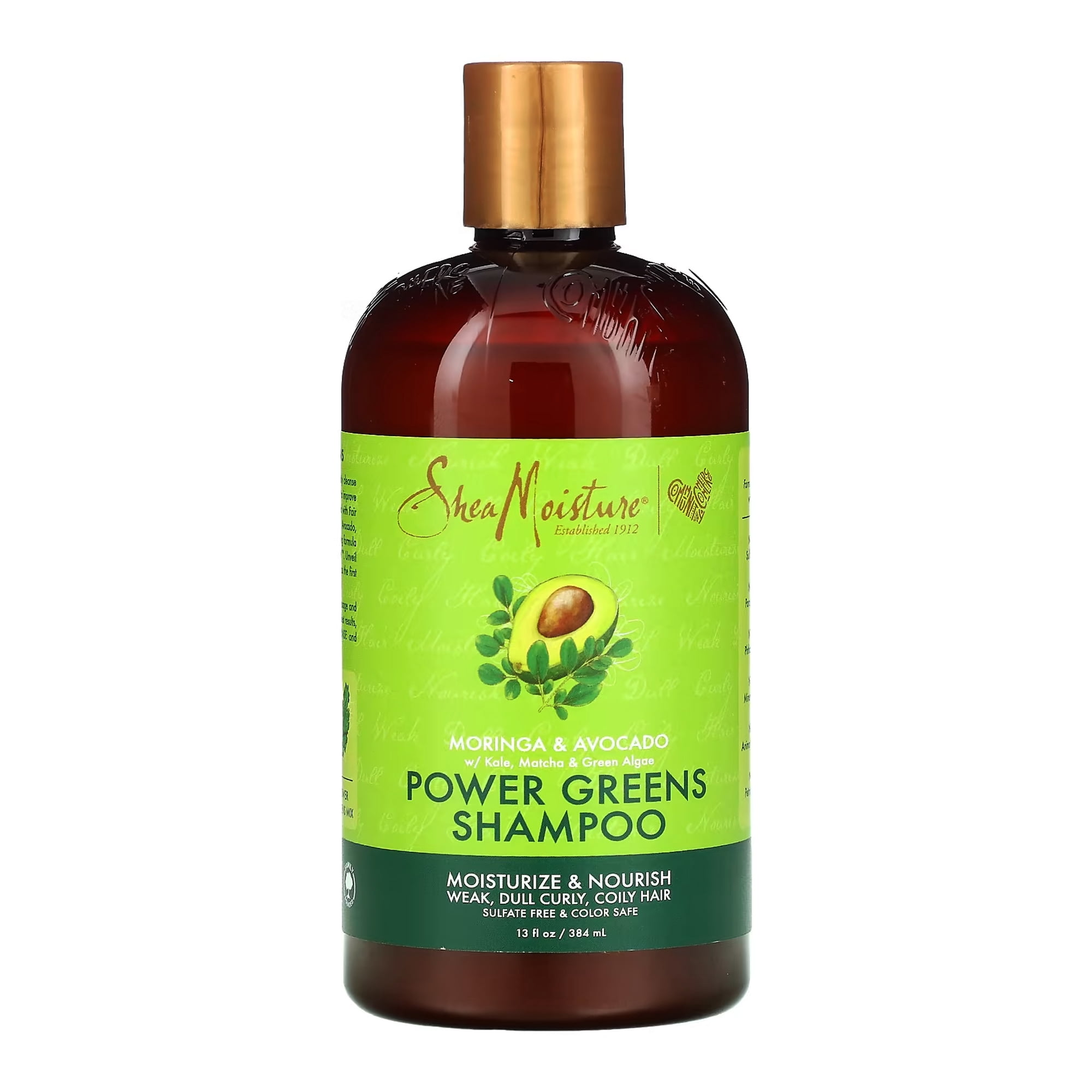 Shea Moisture, Moringa Avocado Power Greens Shampoo, 13 Oz., Pack of 3 ...