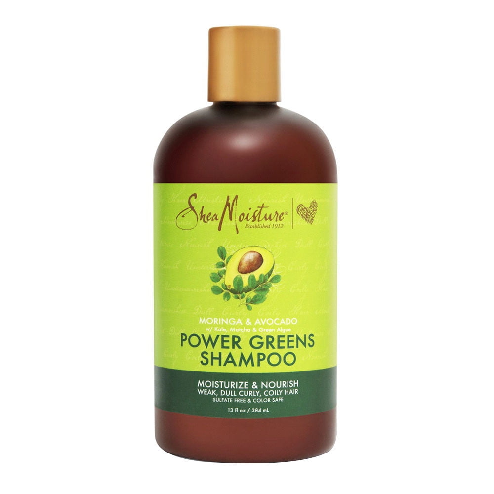Shea Moisture Moringa and Avocado Power Greens Shampoo, 13 Oz ...