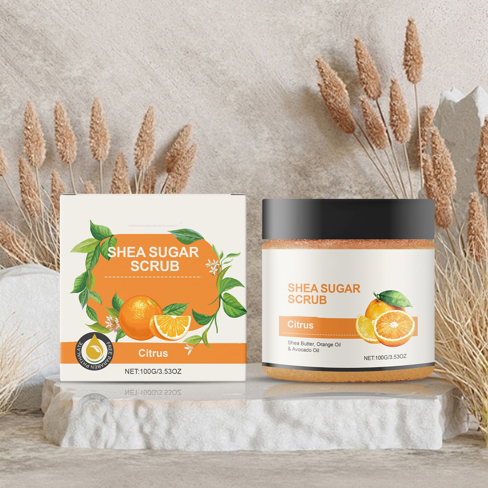 Shea Sugar Body Scrub 100g - Exfoliating & Moisturizing with Shea ...