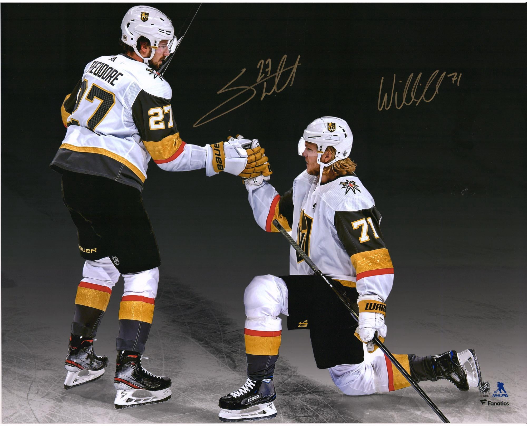 Shea Theodore & William Karlsson Vegas Golden Knights Autographed 16" x ...