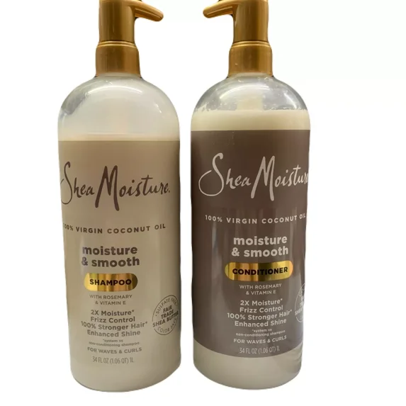 SheaMoisture 100% Virgin Coconut Oil Moisture & Smooth Shampoo and ...