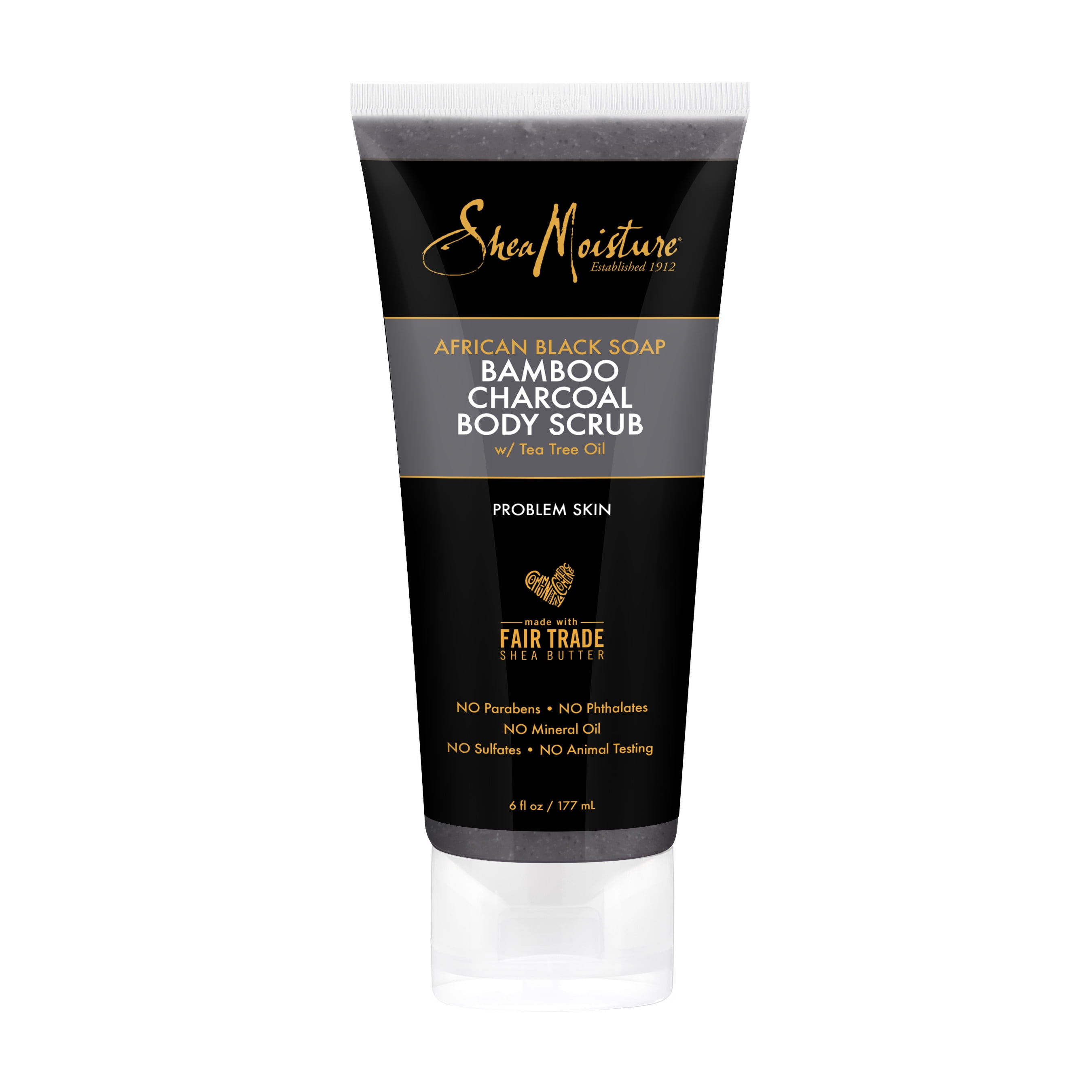 SheaMoisture Body Scrub African Black Soap & Charcoal, 6 oz - Walmart.com