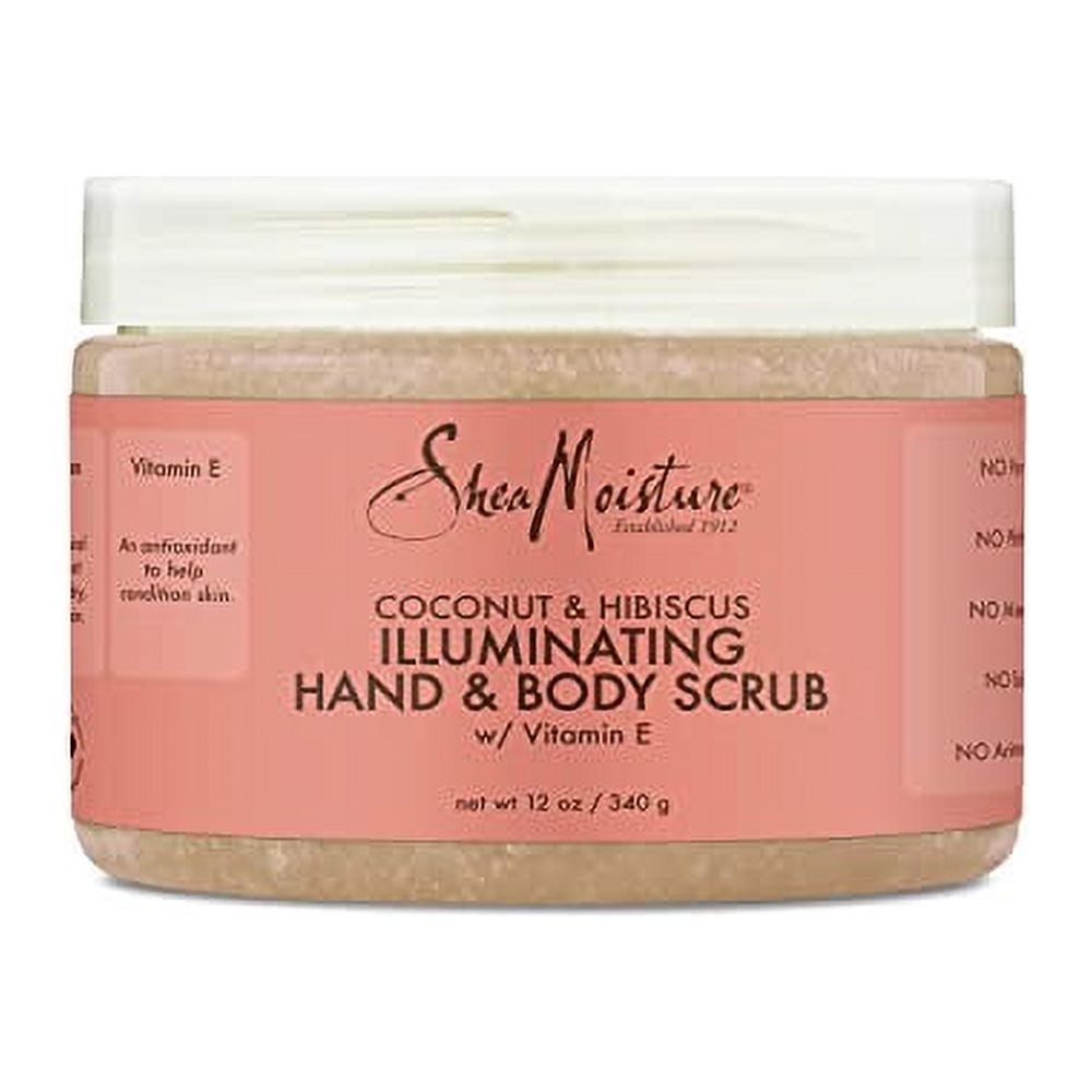 SheaMoisture Body Scrub for Dull Skin Illuminating Coconut and Hibiscus ...