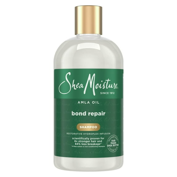 SheaMoisture Bond Repair Shampoo Amla Oil Deeply Cleanses and Removes Build Up to Repair Hair ...