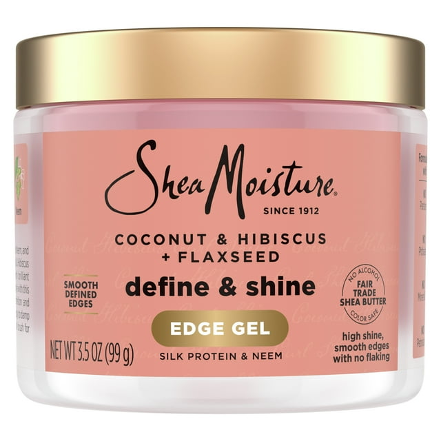 Shea Moisture Define & Shine Edge Gel + Flaxseed Coconut & Hibiscus, 3. ...