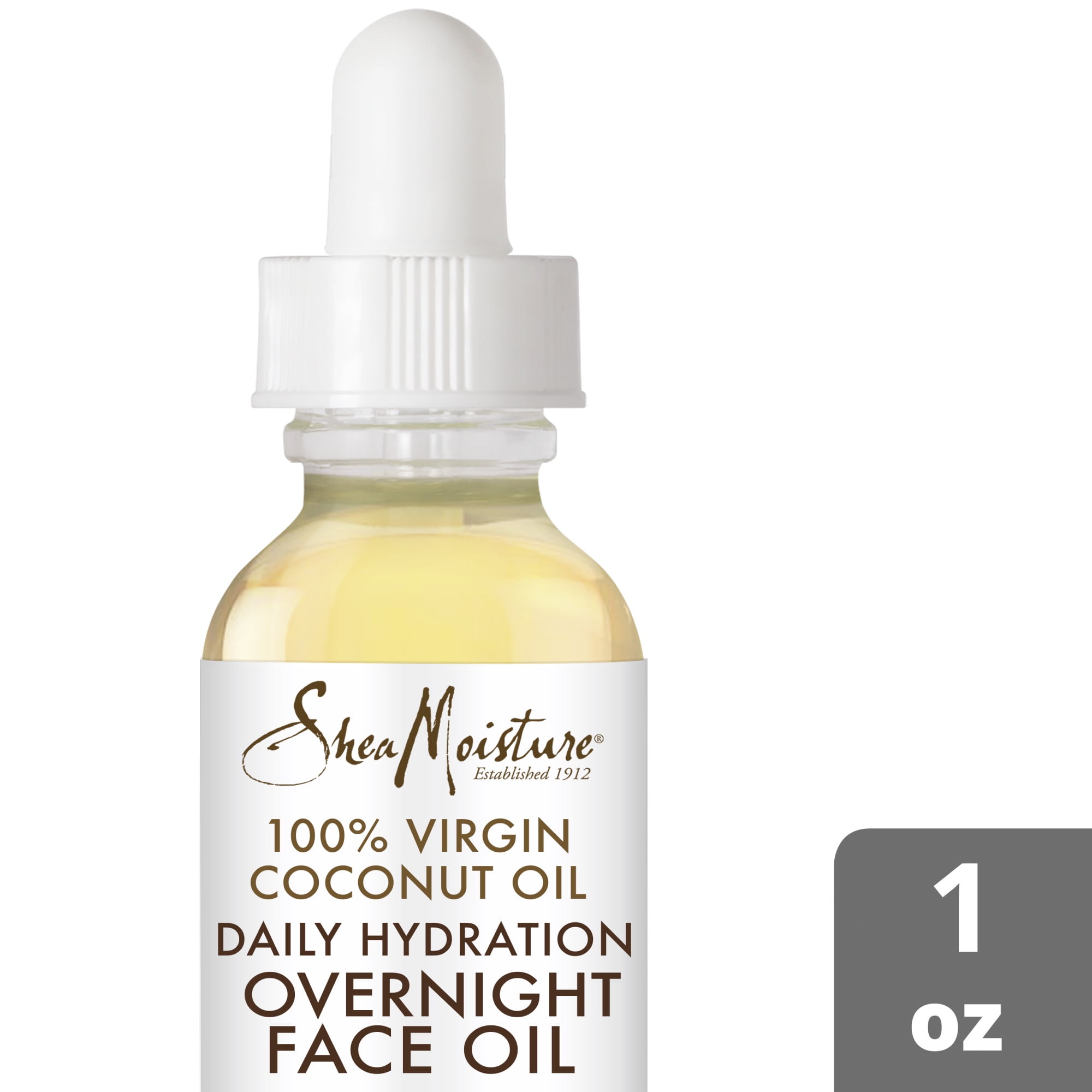 SheaMoisture 100% Virgin Coconut Oil Daily Hydration Overnight Face Oil ...