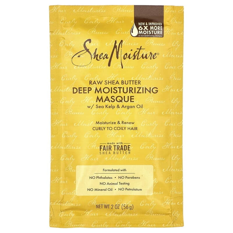 SheaMoisture, Deep Treatment Masque, Raw Shea Butter, Curly to Coily ...