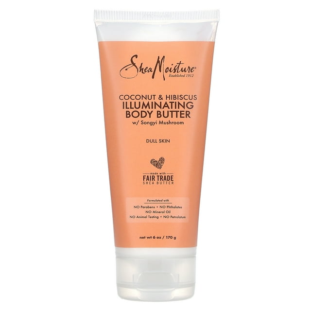 Sheamoisture Illuminating Body Butter Coconut Hibiscus 6 Oz 170 G