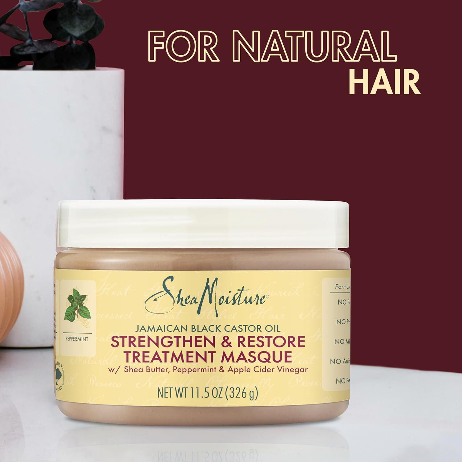 SheaMoisture Jamaican Black Castor Oil Treatment Masque - Walmart.com