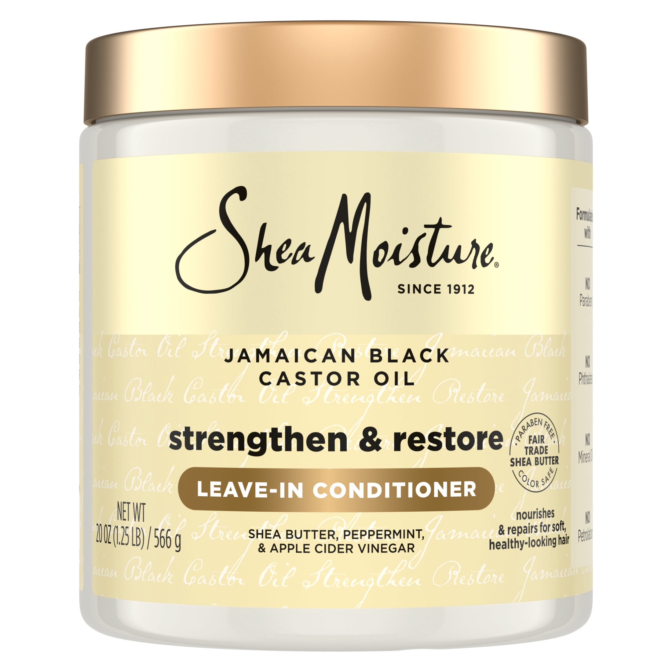 SheaMoisture Leave In Conditioner Jamaican Black Castor Oil 20 oz Jar ...