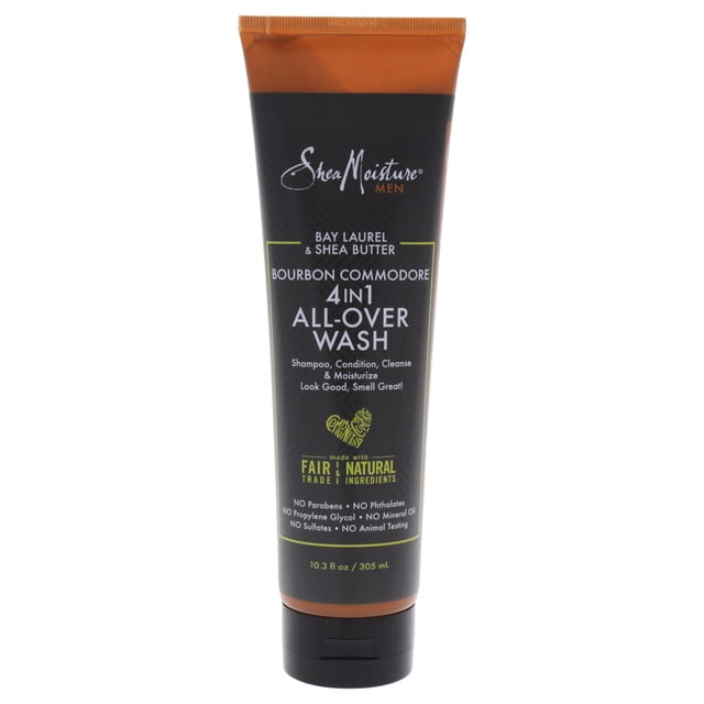 SheaMoisture Men Bay Laurel & Shea Butter Bourbon Commodore 4in1 All ...