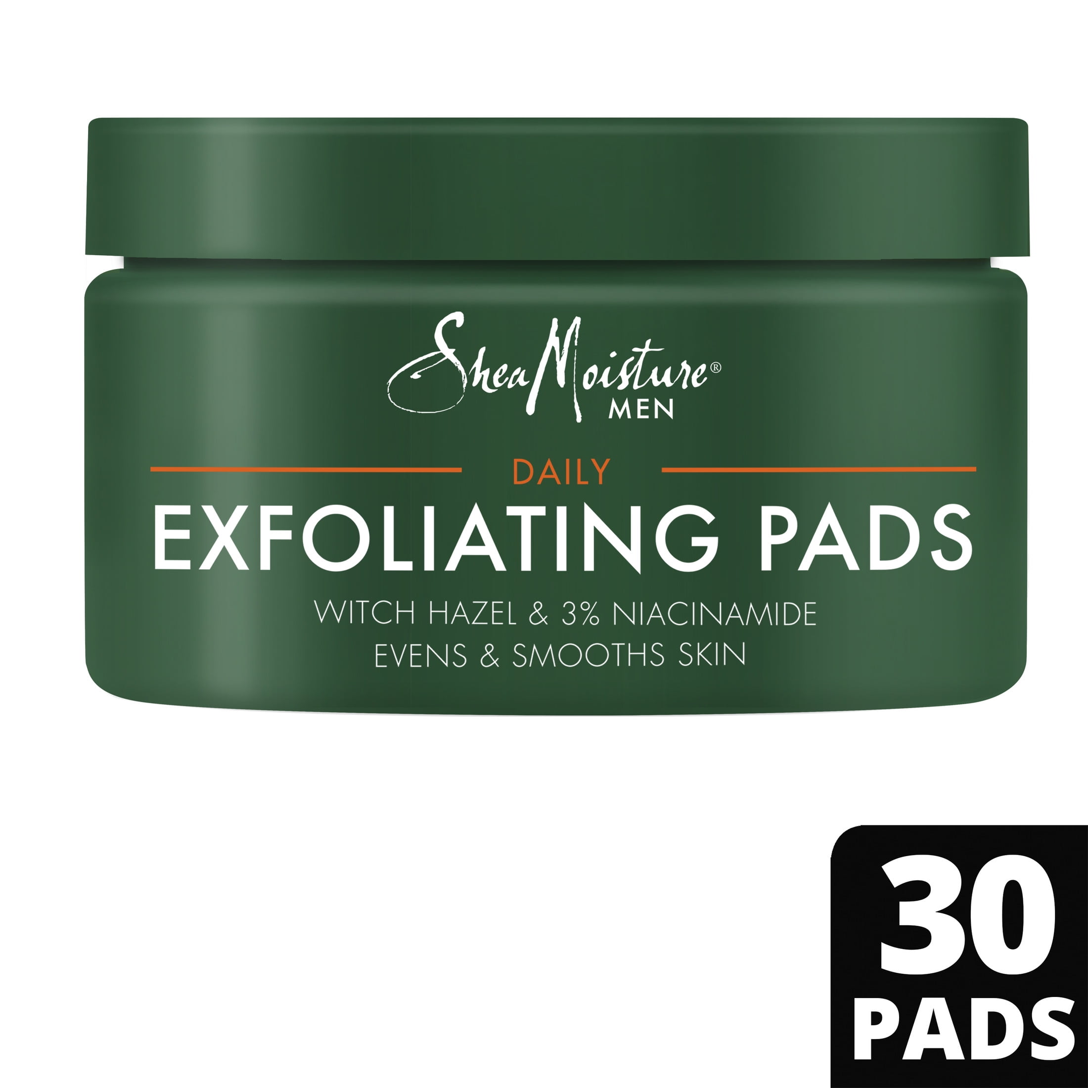 SheaMoisture Men's Daily Exfoliating Facial Pads for Shave & Skin Care ...