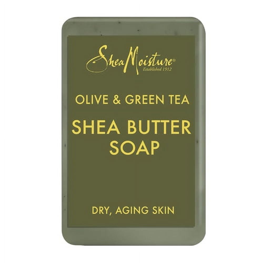 SheaMoisture Olive and Green Tea Shea Butter Soap, 8 oz, 6 Pack ...