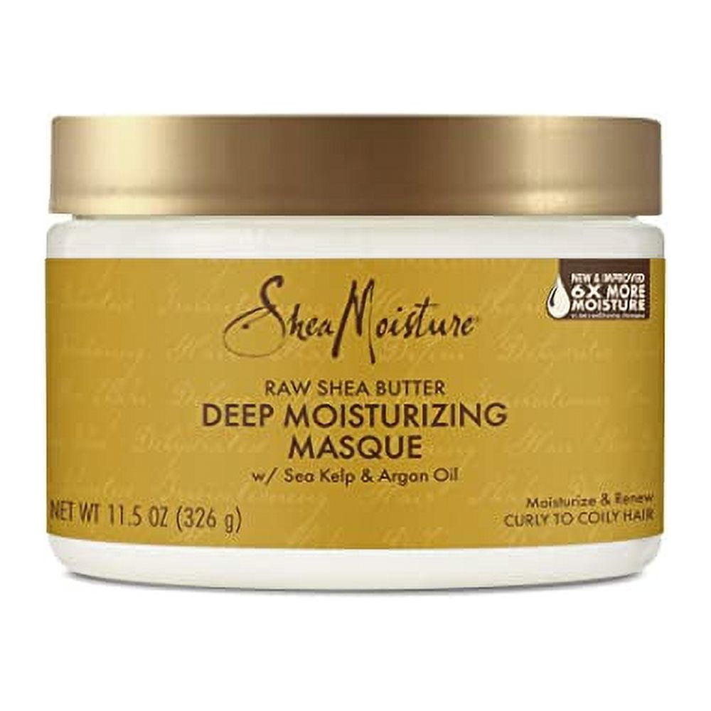 SheaMoisture Raw Shea Butter Deep Moisturizing Hair Masque for Curly Hair Raw Shea Butter Deep Conditioner to Moisturize and Renew Hair 11.5 oz Walmart