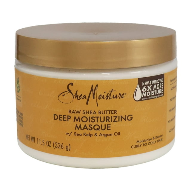 SheaMoisture Raw Shea Butter Deep Moisturizing Treatment Masque, 11.5 ...