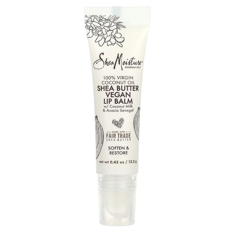 SheaMoisture, Shea Butter Vegan Lip Balm with Coconut Milk & Acacia ...