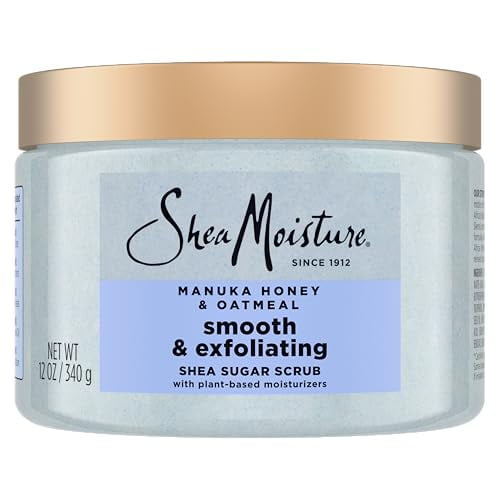 SheaMoisture Shea Sugar Body Scrub Manuka Honey Oatmeal for smooth ...