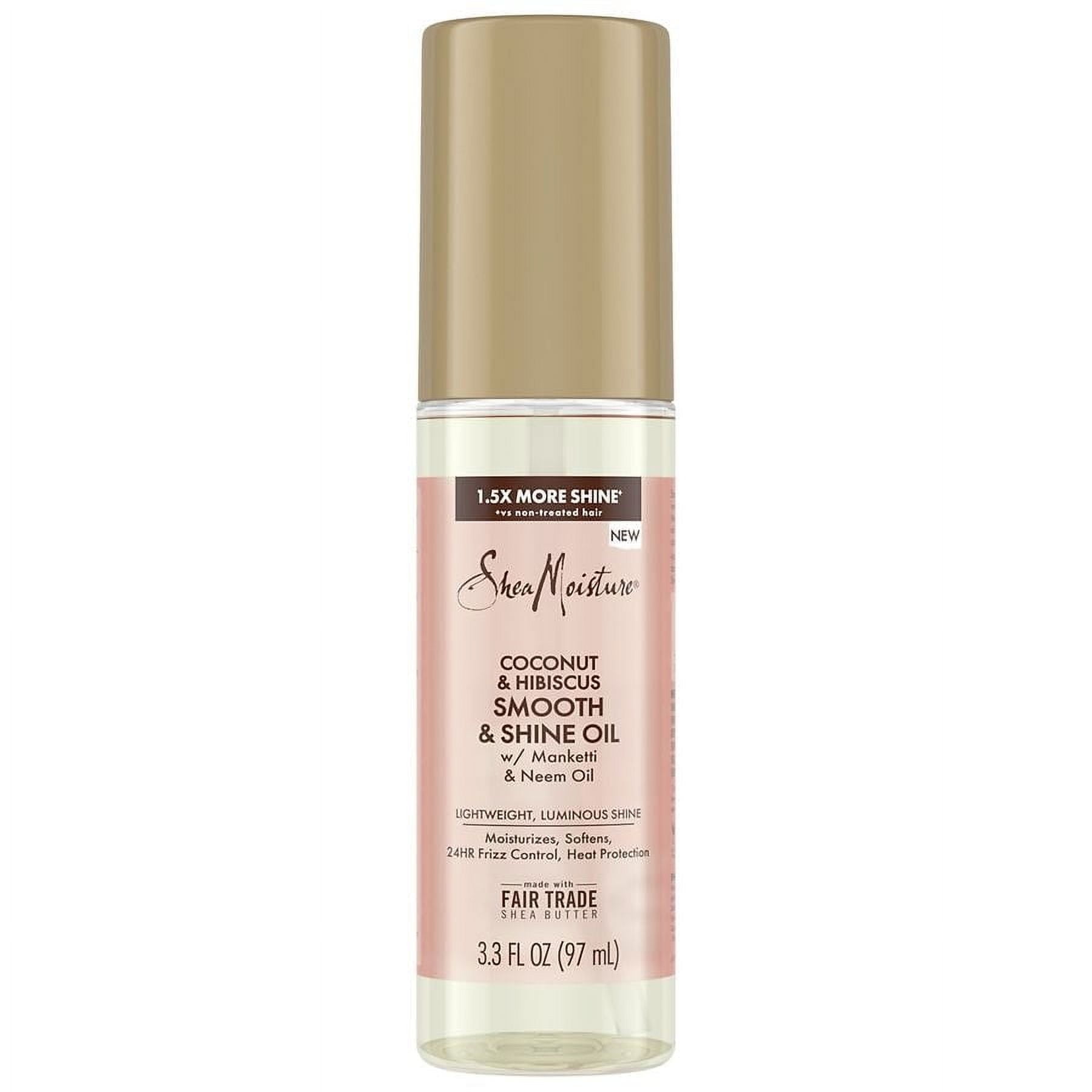 SheaMoisture Smooth & Shine Oil Coconut & Hibiscus 3.3 fl oz - Walmart.com