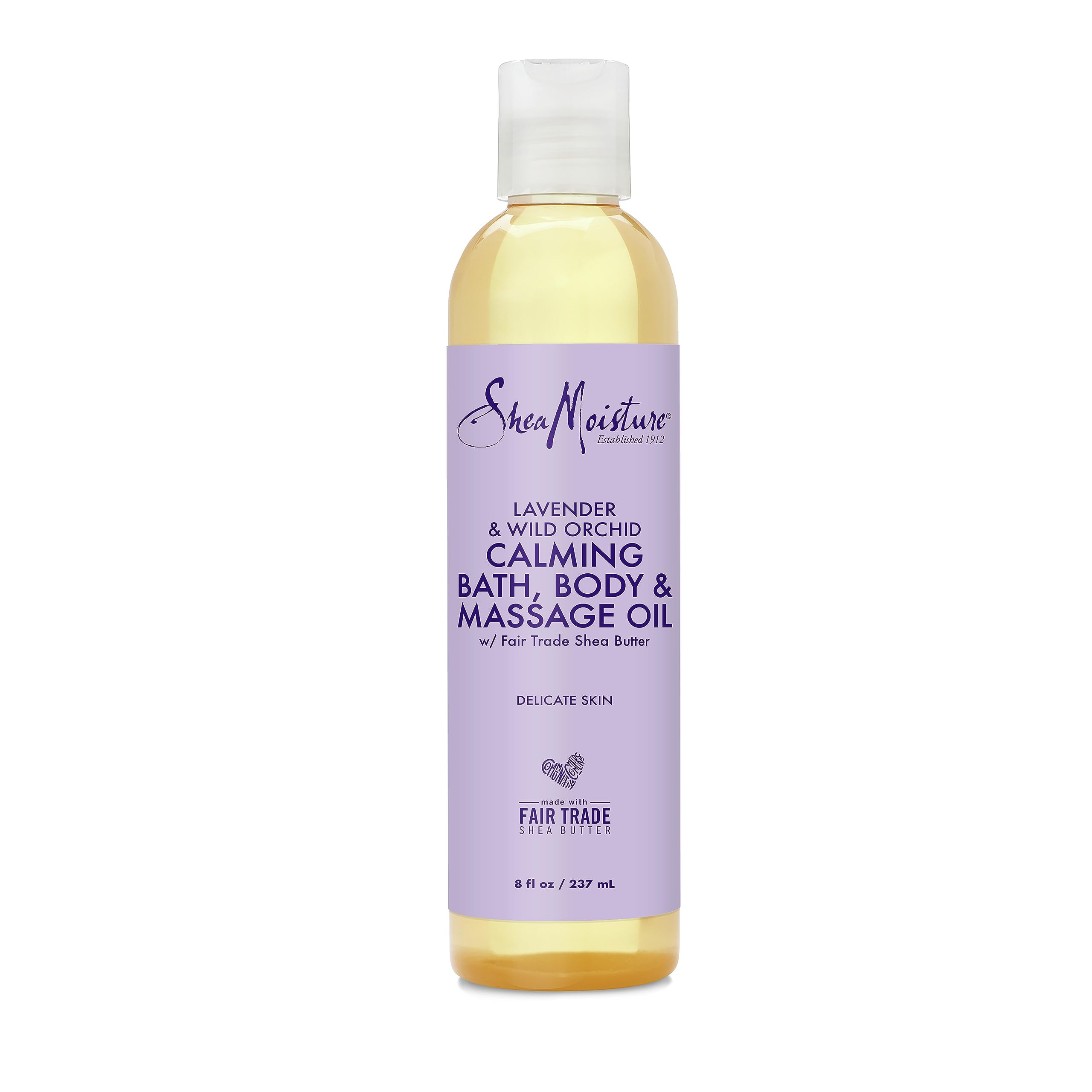 Sheamoisture Bath Body And Massage Oil Lavender Wild Orchid Calming Moisturizer For Sensitive