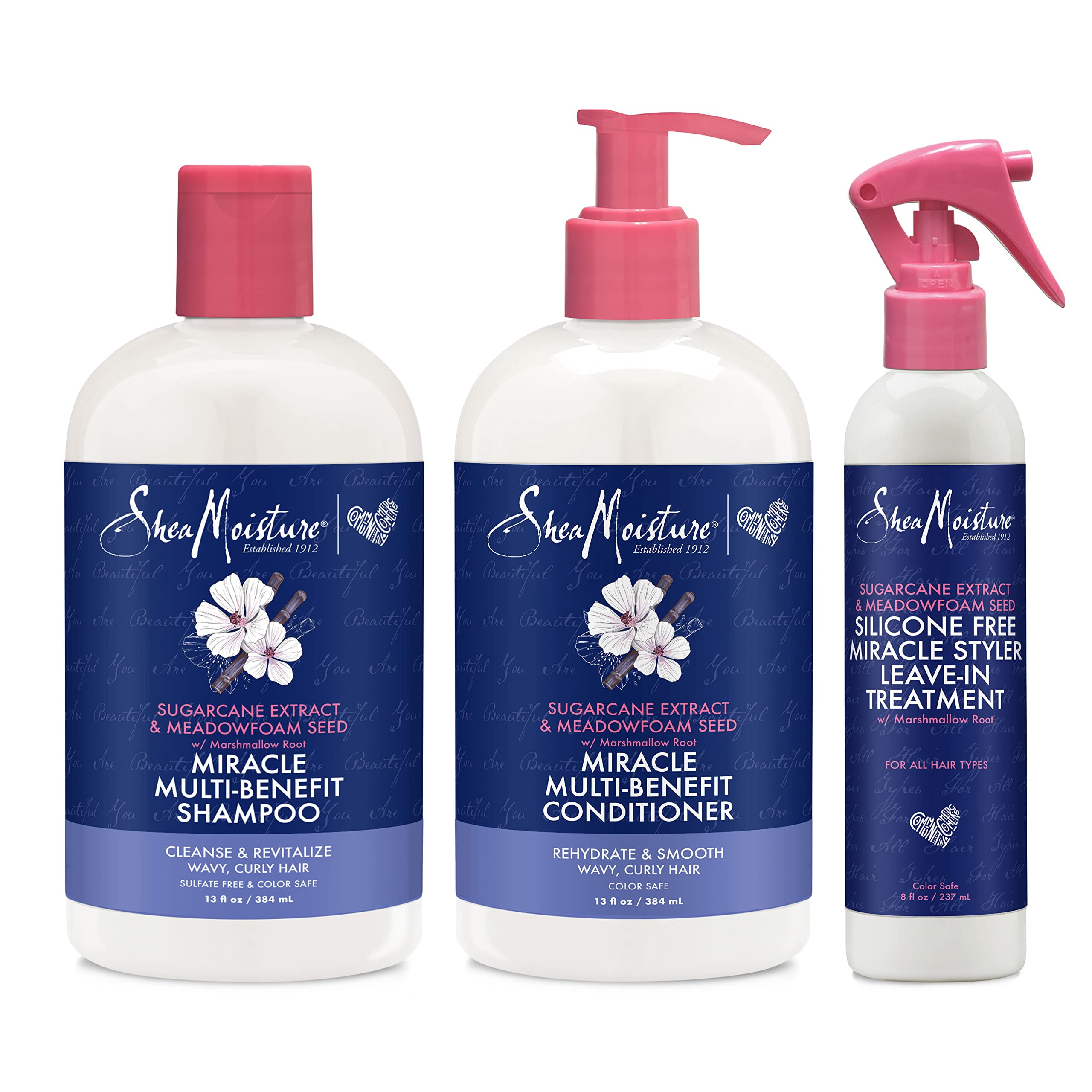 Sheamoisture Multi-Benefit Shampoo, Conditioner And Styler For Wavy ...