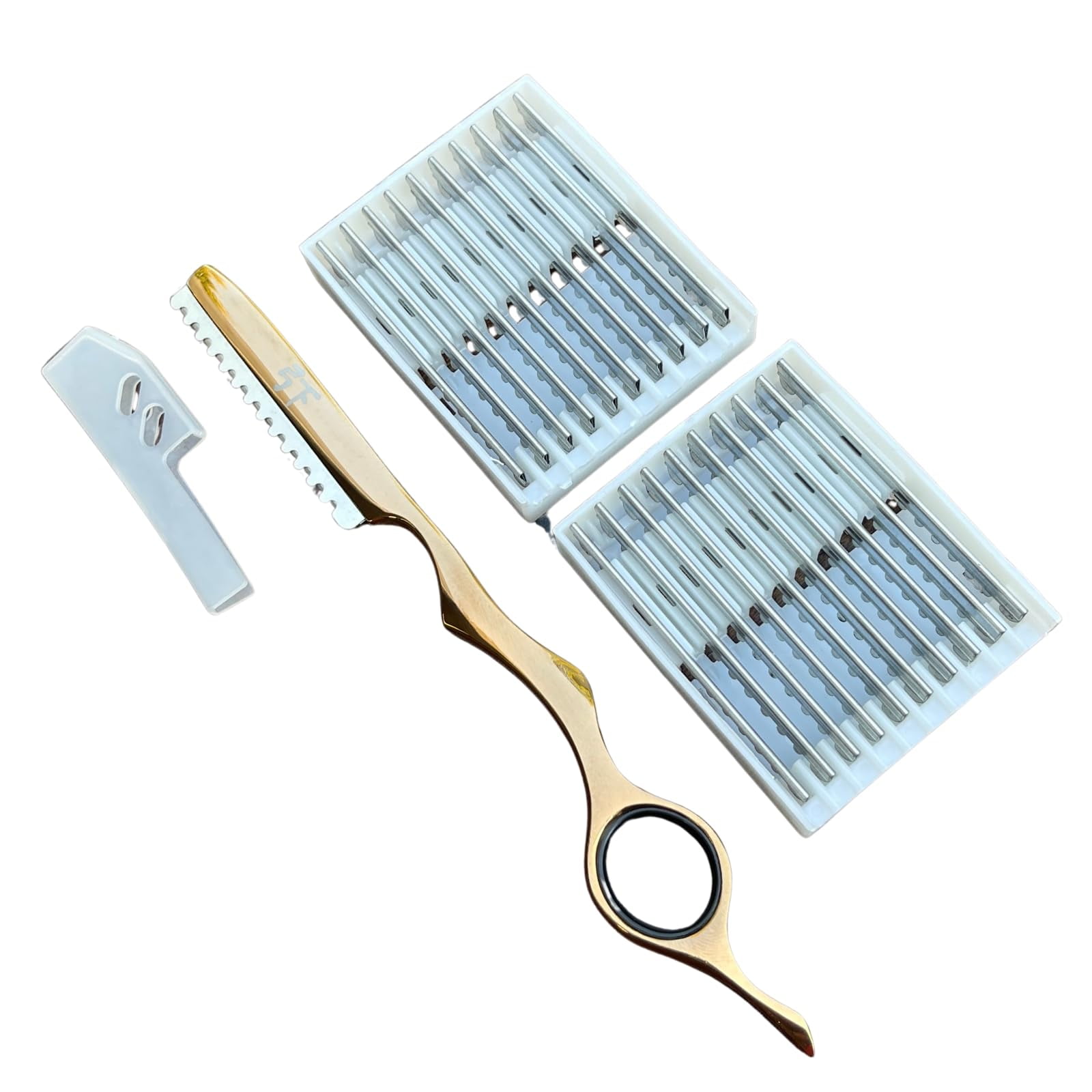 Shear Fanatic® Gold Titanium Feather Razor - Professional Haircutting ...