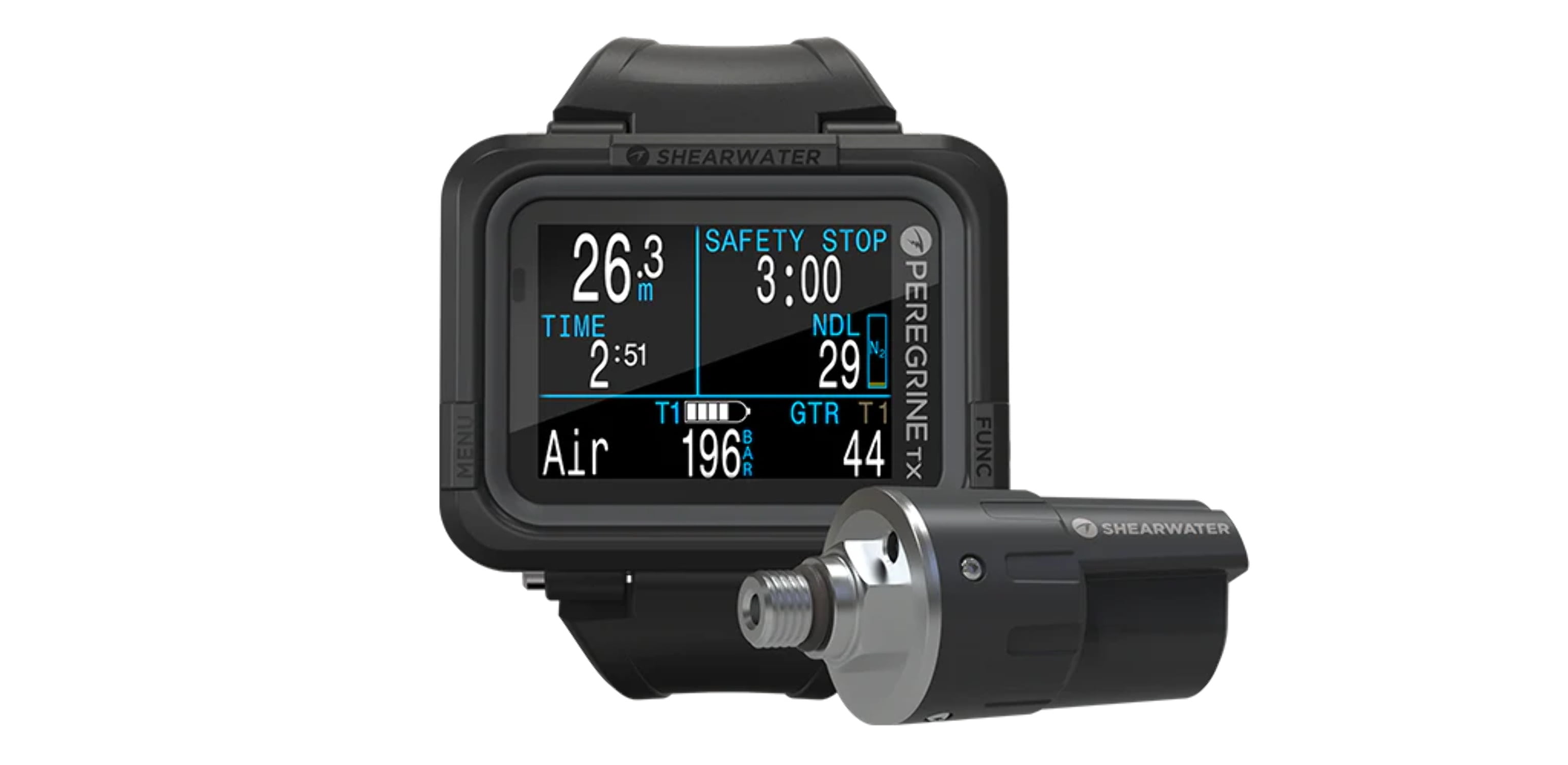 Shearwater Peregrine TX Wrist Dive Computer with Smart AI Transmitter ...